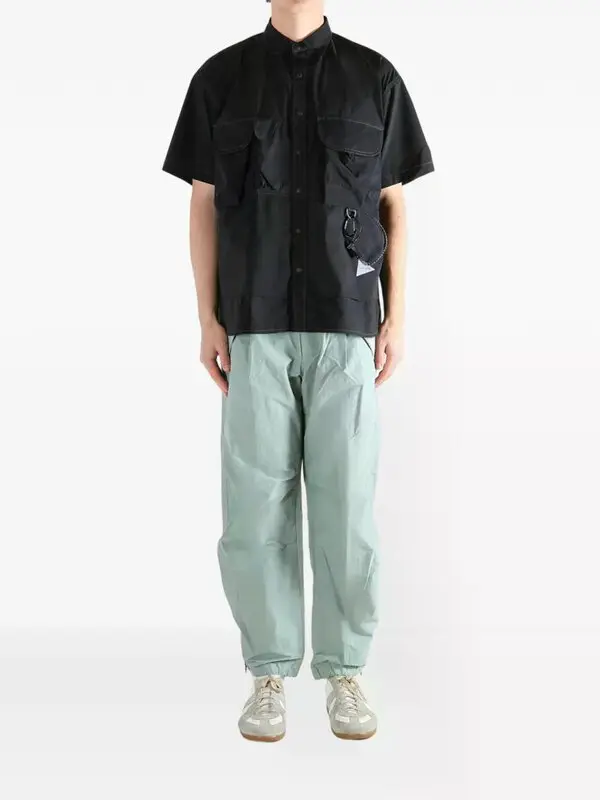 AND WANDER Cargo-pocket Short-sleeve Shirt