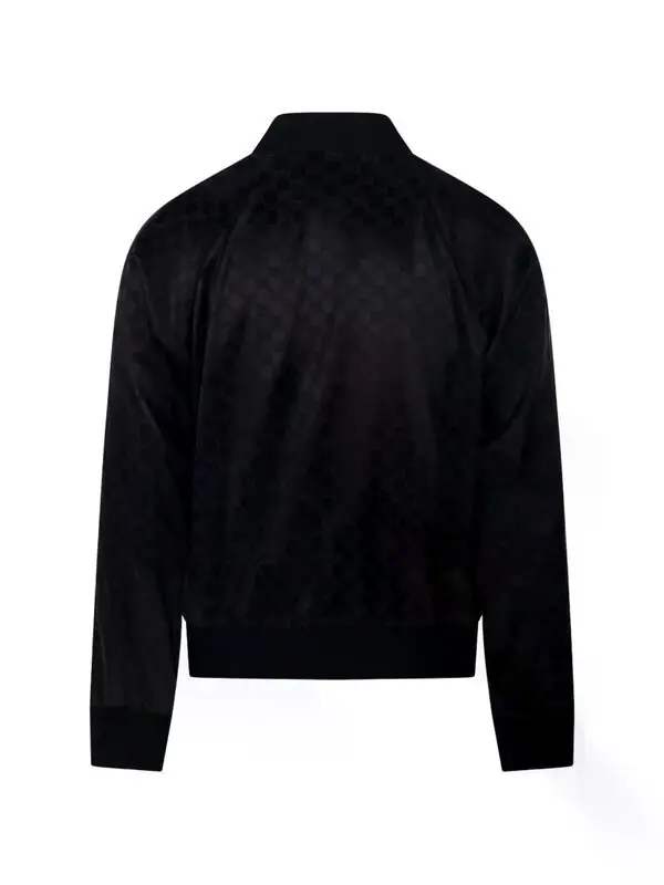 Gucci Gg Cotton Satin Zip Jacket