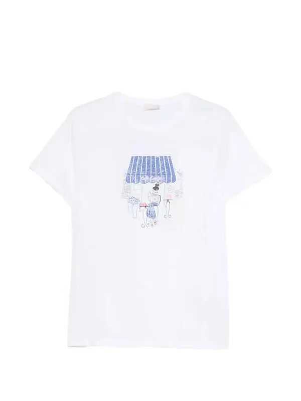 Liu Jo Print-detail T-shirt - White