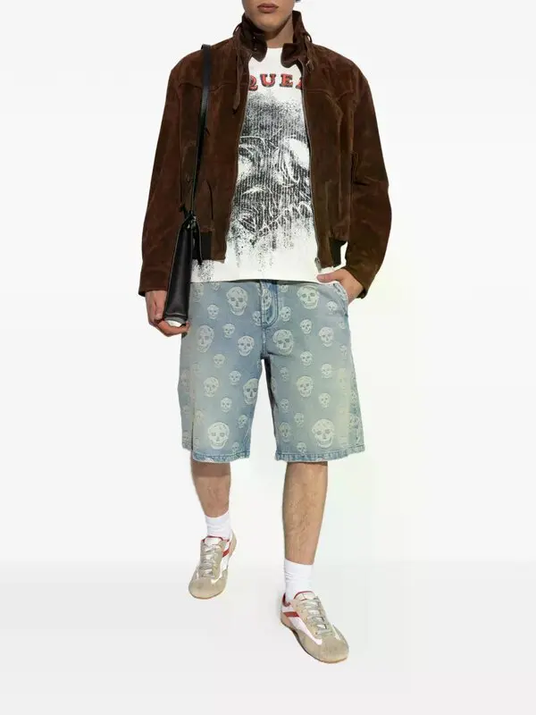 Alexander McQueen Skull-print Logo T-shirt - White
