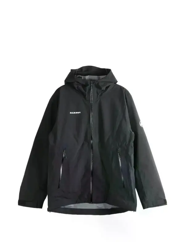 MAMMUT Logo-print Hooded Jacket - Black