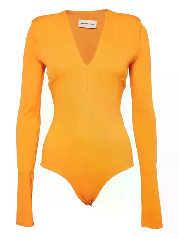 Alexandre Vauthier Long-sleeves Bodysuit - Orange
