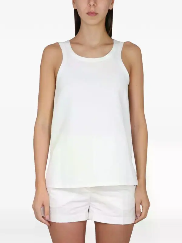 Max Mara Cotton Tank Top - White