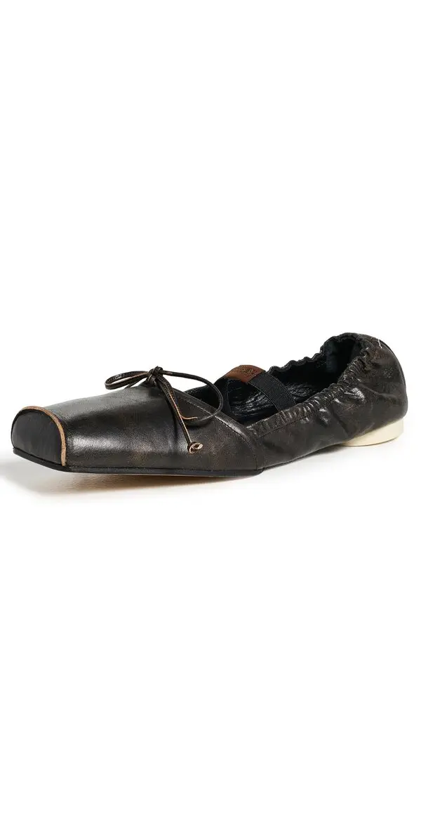 MAISON MARGIELA Ballet Shoes - Black/doe Brown