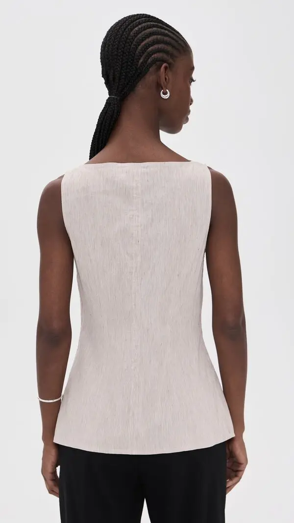 Theory Boat Neck Sleeveless Top