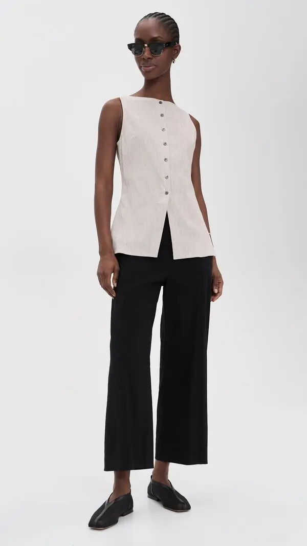 Theory Boat Neck Sleeveless Top