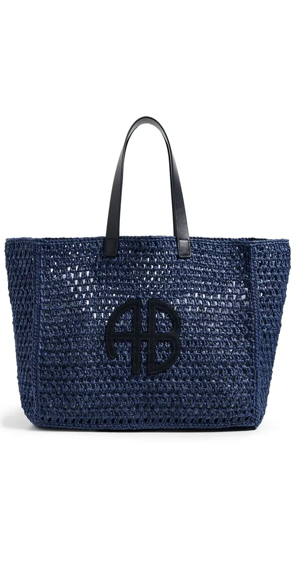 ANINE BING Large Rio Tote - Marine Blue