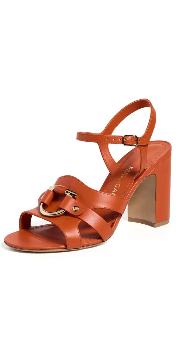FERRAGAMO Lumya 85 Sandals - Light Sienna