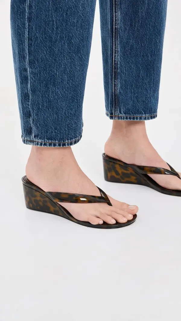 Jeffrey Campbell Gigabyte Jelly Wedges In Print