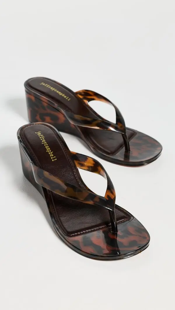 Jeffrey Campbell Gigabyte Jelly Wedges In Print