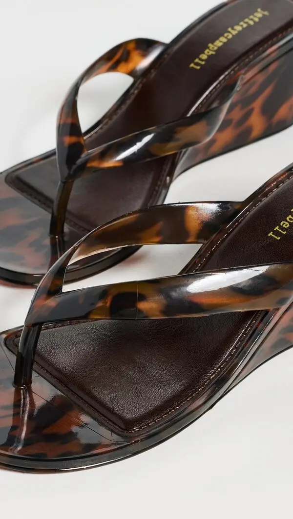 Jeffrey Campbell Gigabyte Jelly Wedges In Print