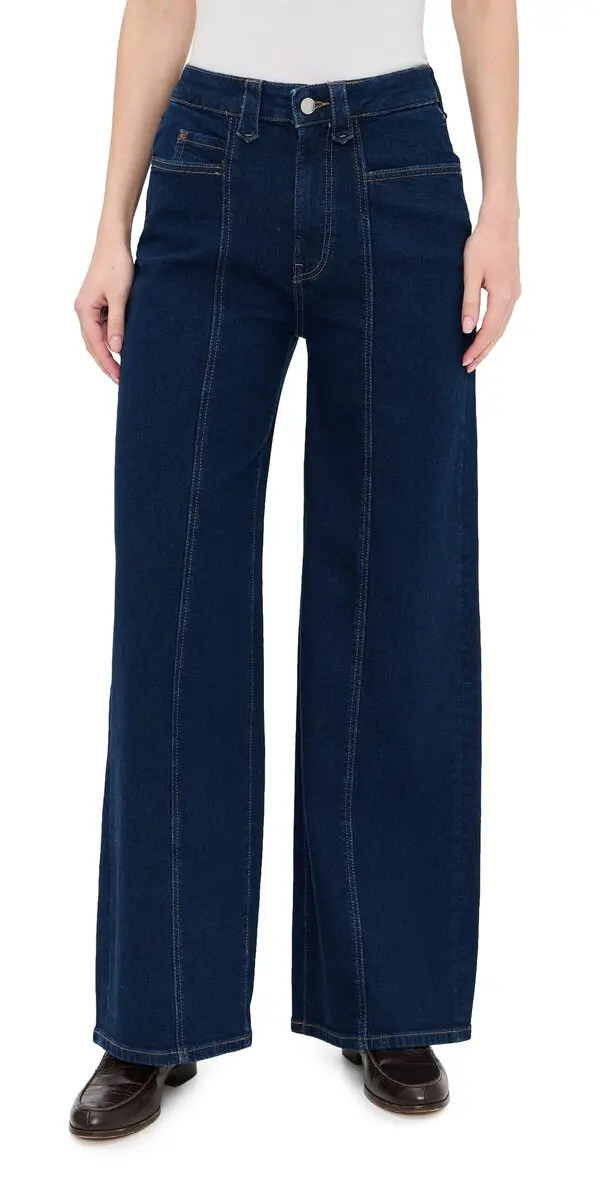 Warp + Weft Wide Leg Denim Jeans - Night Life