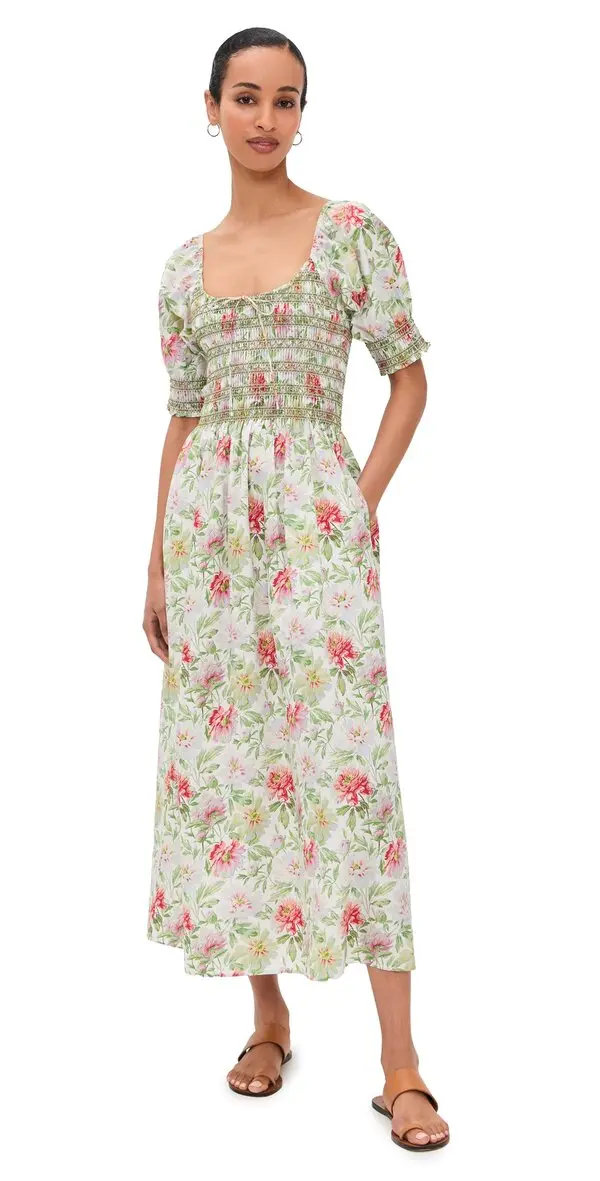 Hill House Home The Madeline Nap Dress - Peony Chintz