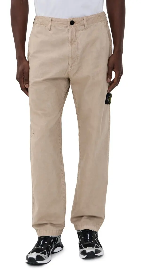Stone Island Garment Dyed Trousers - Desert