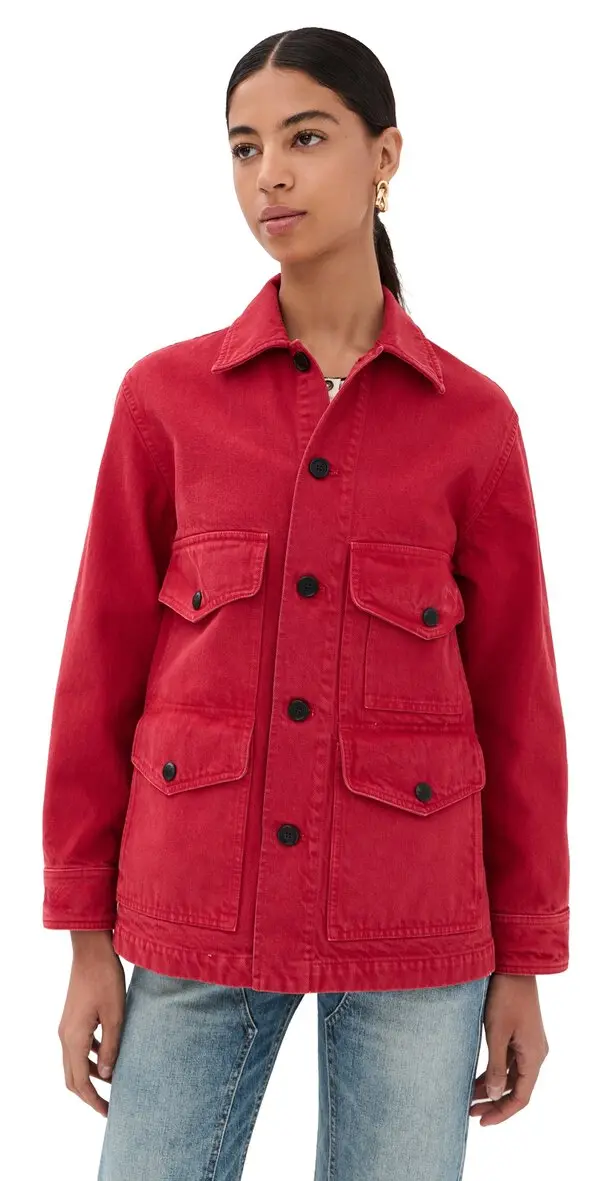NILI LOTAN Leroy Jacket - Scarlet