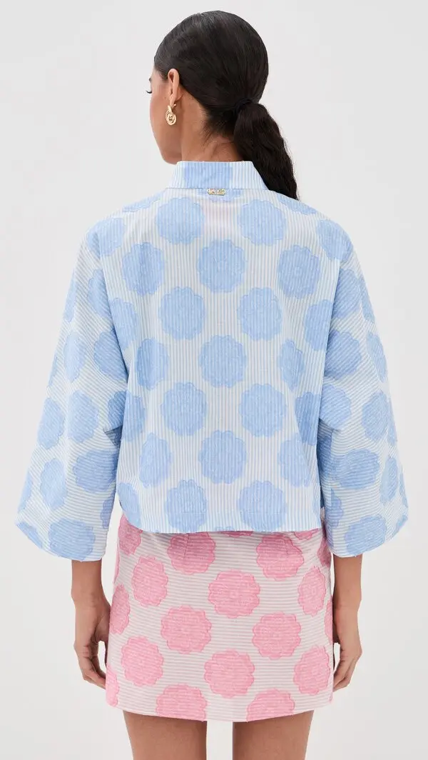 La Vie Style House Mod Flower Everyday Shirt