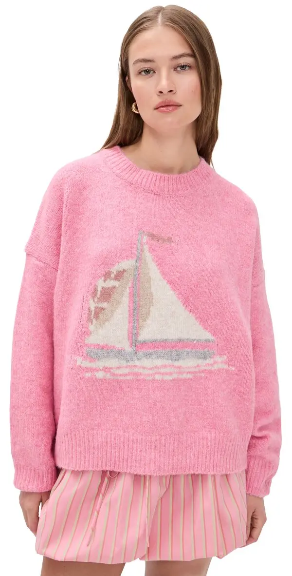 BAILEY ROSE Sailboat Sweater - French Pink