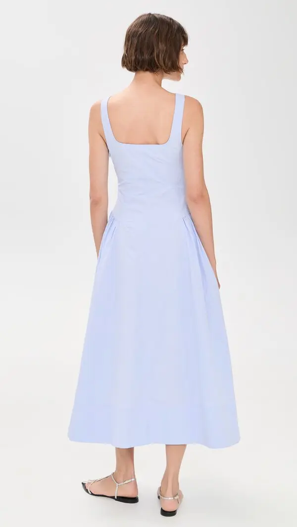 Proenza Schouler White Label Kendall Dress In Tech Cotton - Sky