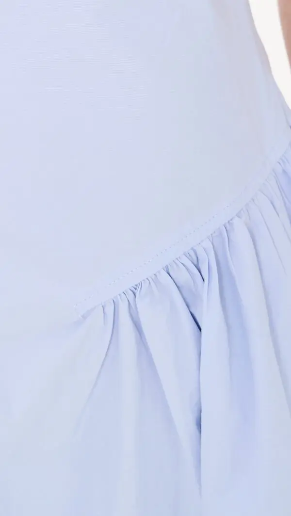 Proenza Schouler White Label Kendall Dress In Tech Cotton - Sky