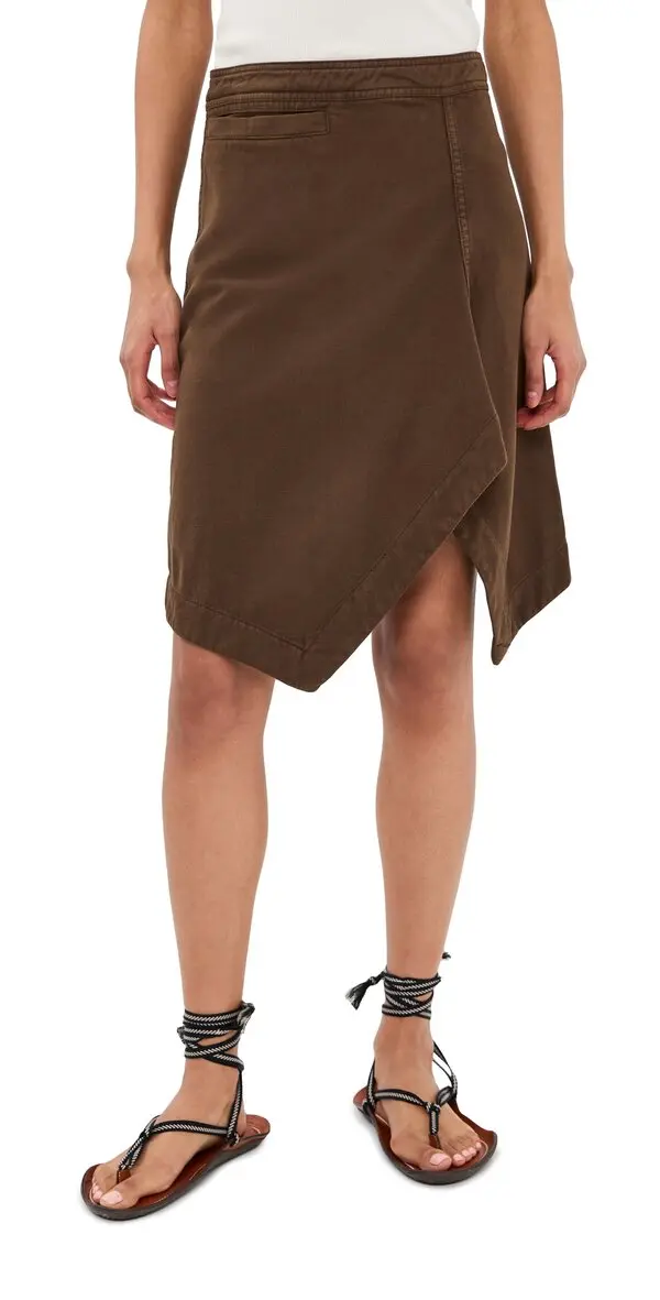 LEMAIRE Asymmetric Skirt - Cacao