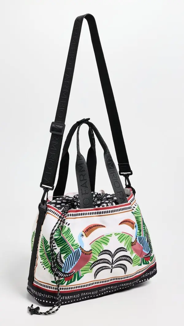 Farm Rio Toucan With Foliage Destiny Bag