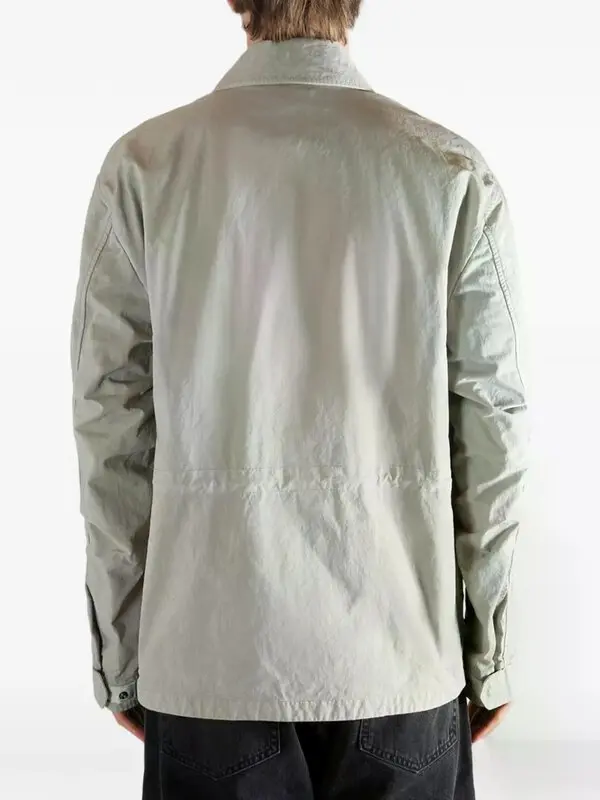 C.P. COMPANY Twill Zip Lens Jacket - Neutrals