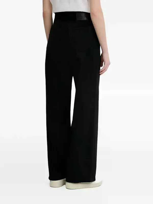 Sisley Logo-patch Jeans - Black