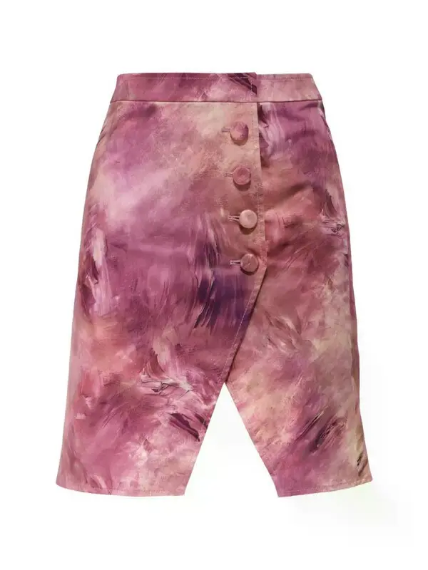 Moschino Couture Wrap Midi Skirt - Purple