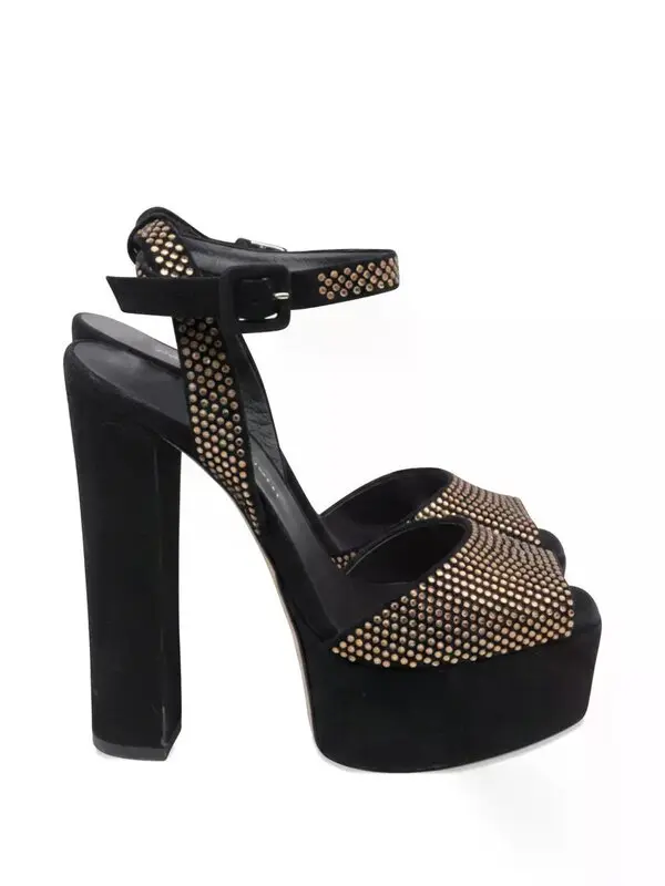 GIUSEPPE ZANOTTI 15mm Betty Studded Platform Sandals - Black