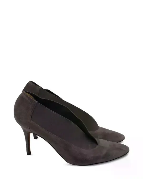 Manolo Blahnik Elastic-accent Pointed-toe Pumps
