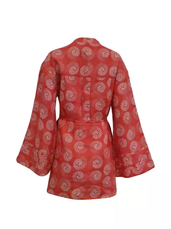 Staud Karlee Swirl-print Mini Dress