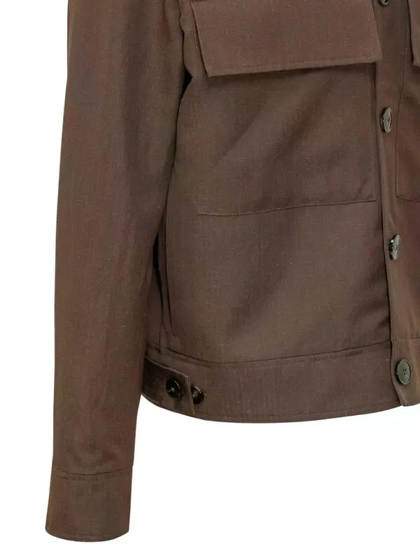 GABRIELE PASINI Flap-pocket Jacket - Brown