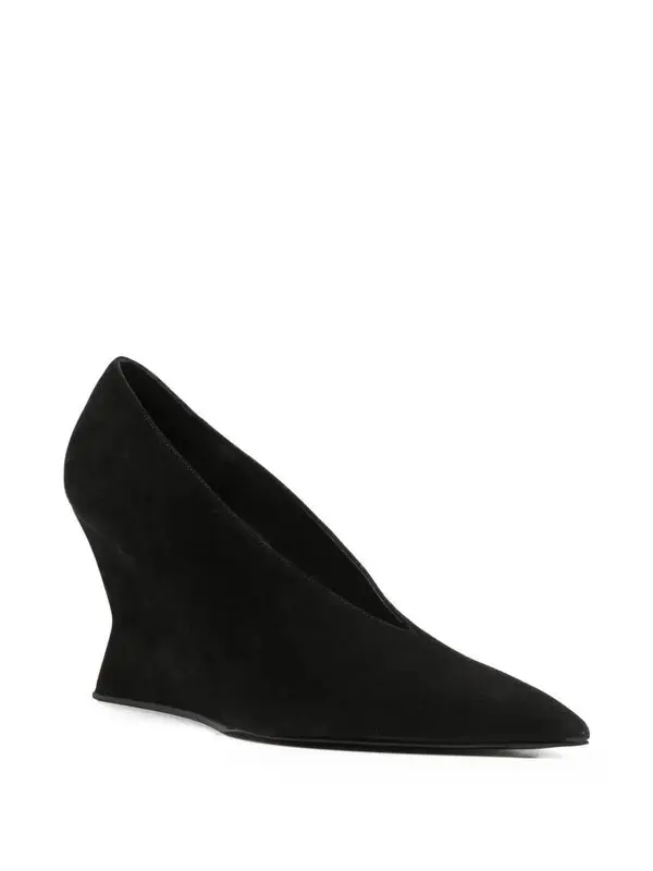 Balmain Suede Wedge-heel Pumps
