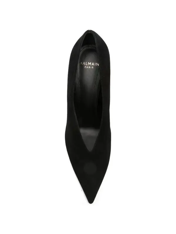 Balmain Suede Wedge-heel Pumps