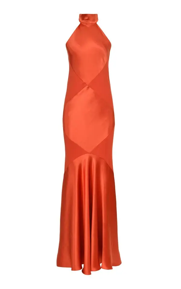 FRANCESCA MIRANDA Marigold Silk Dress - Orange