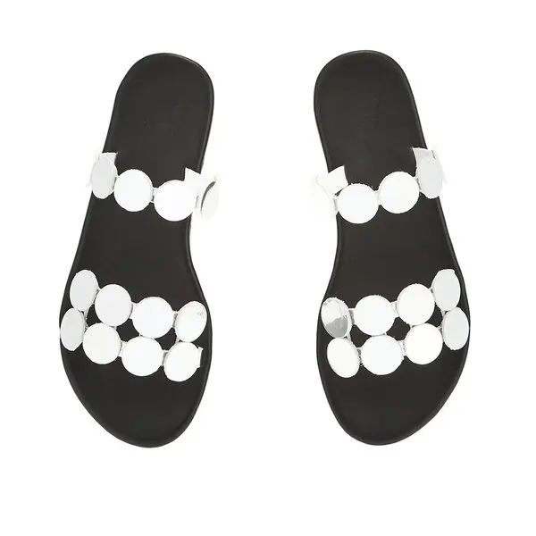 ANCIENT GREEK SANDALS Kirini Sandals - Silver