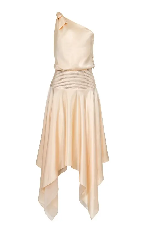 FRANCESCA MIRANDA Halia Satin Dress - Light Pink