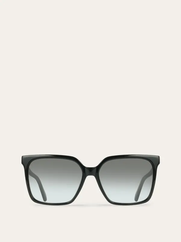 FERRAGAMO Oversized Rectangular Sunglasses - Black