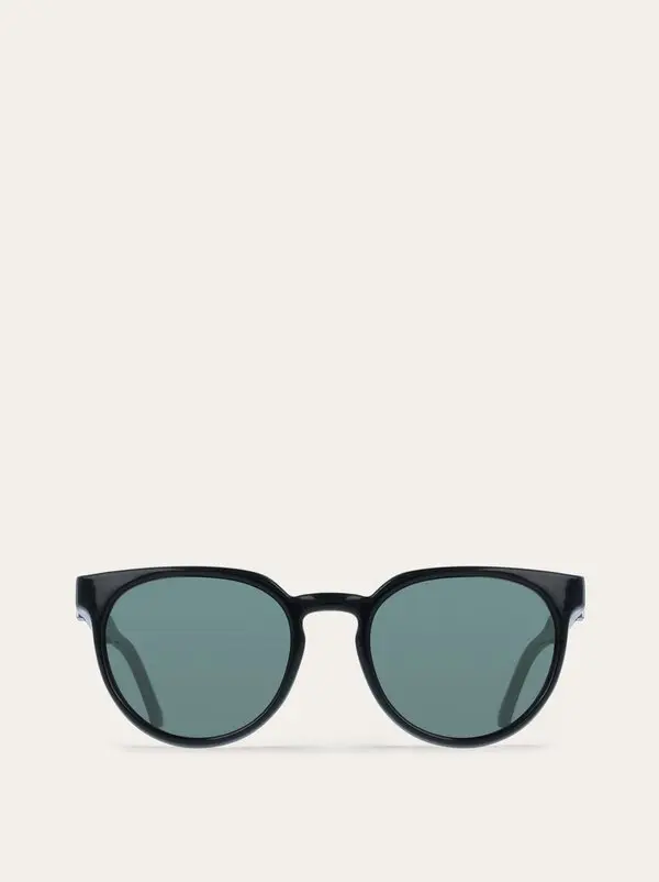 FERRAGAMO Round Frame Sunglasses - Black