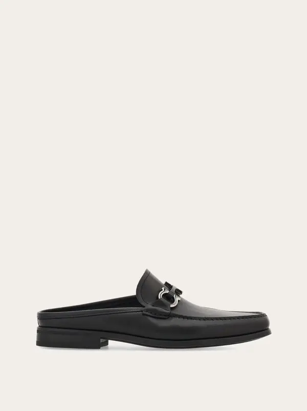 FERRAGAMO Gancini Ornat Mule - Black