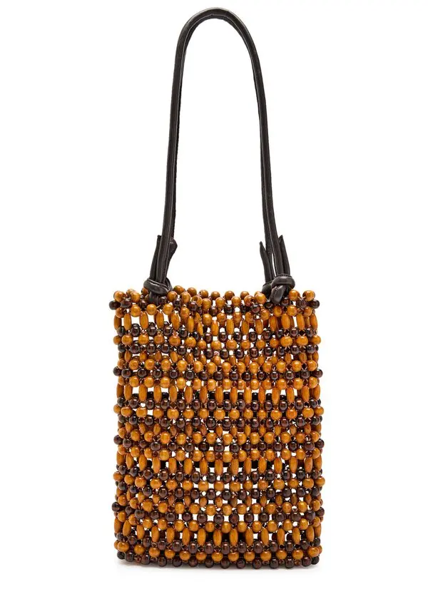 Staud Baja Beaded Mini Tote Bag - Multicoloured 1