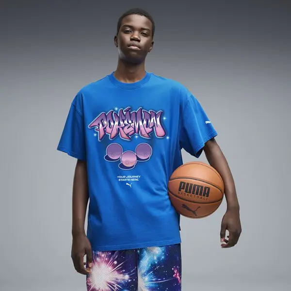 PUMA X Pokãmon Oversized T-shirt - Blue