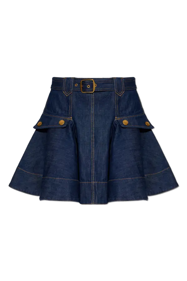 Zimmermann Denim Skirt - Navy Blue