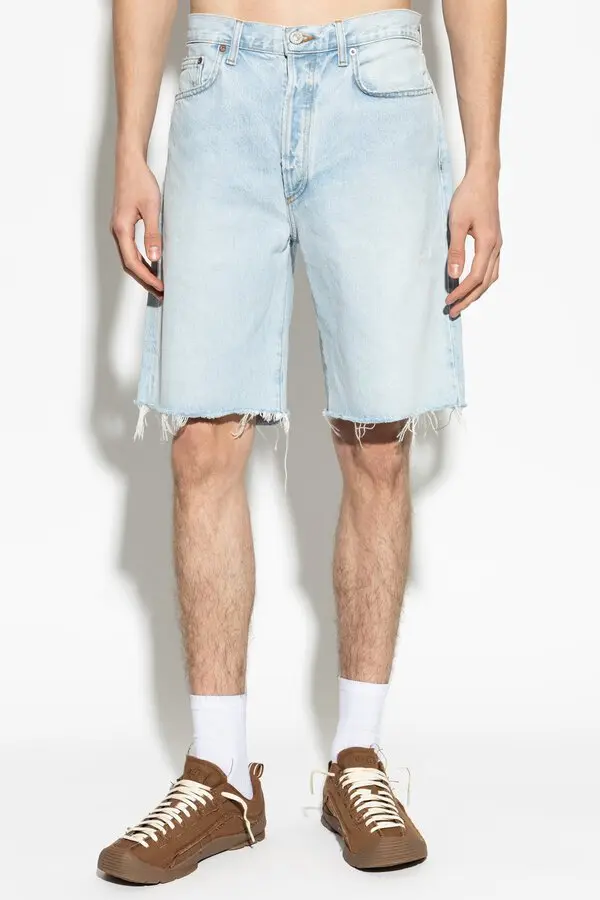 AGOLDE Anson' Denim Shorts - Blue
