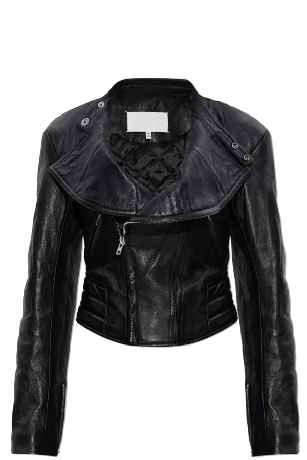 MAISON MARGIELA Leather Jacket - Black