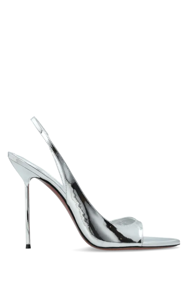 Paris Texas Heeled Sandals - Silver