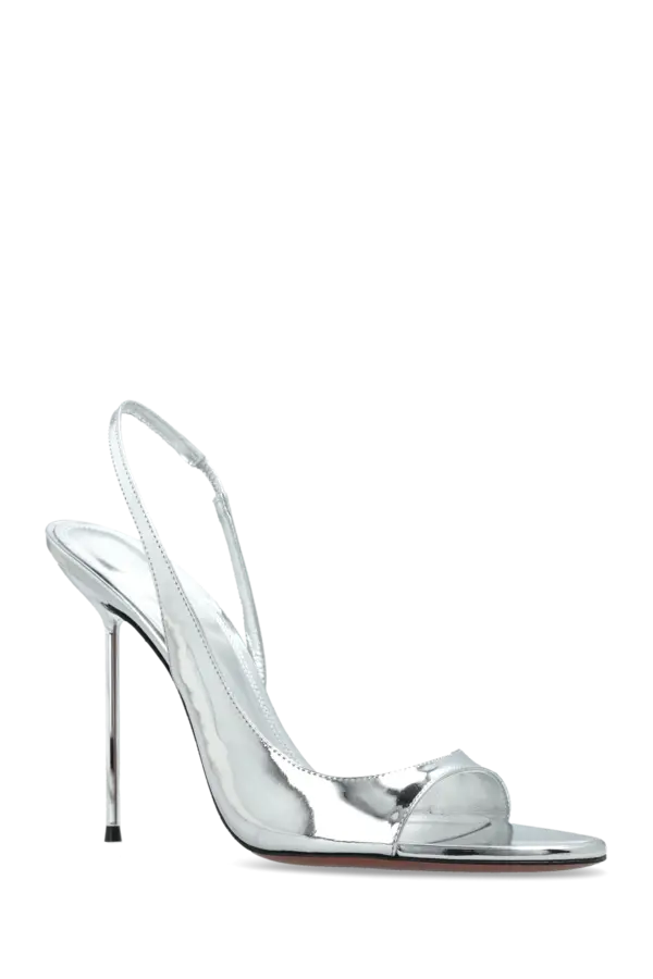 Paris Texas Heeled Sandals - Silver