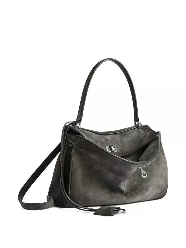 Balenciaga Rodeo Suede Shoulder Bag