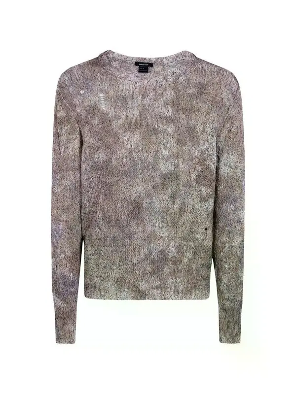 Avant Toi Distressed Knitted Sweater - Neutrals
