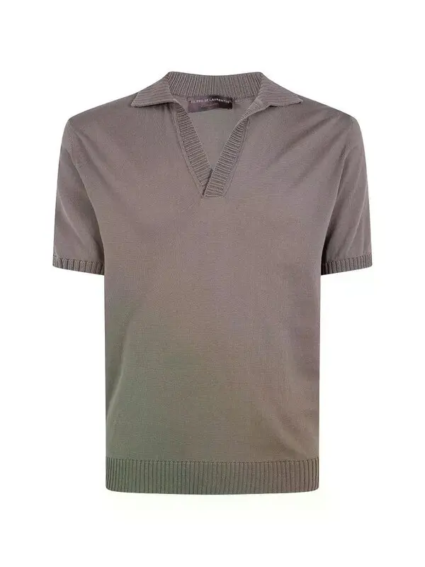 FILIPPO DE LAURENTIIS Knitted V-neck T-shirt